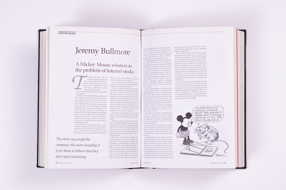 A Mickey Mouse solution to the problem of internet stocks